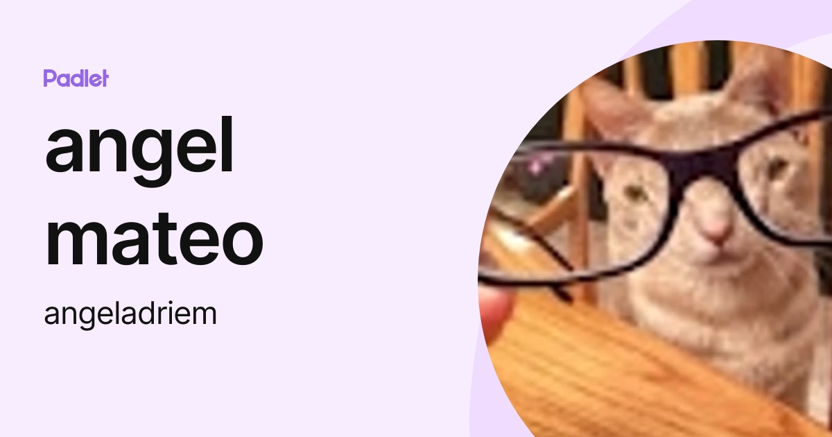 angel mateo (angeladriem) profile | Padlet