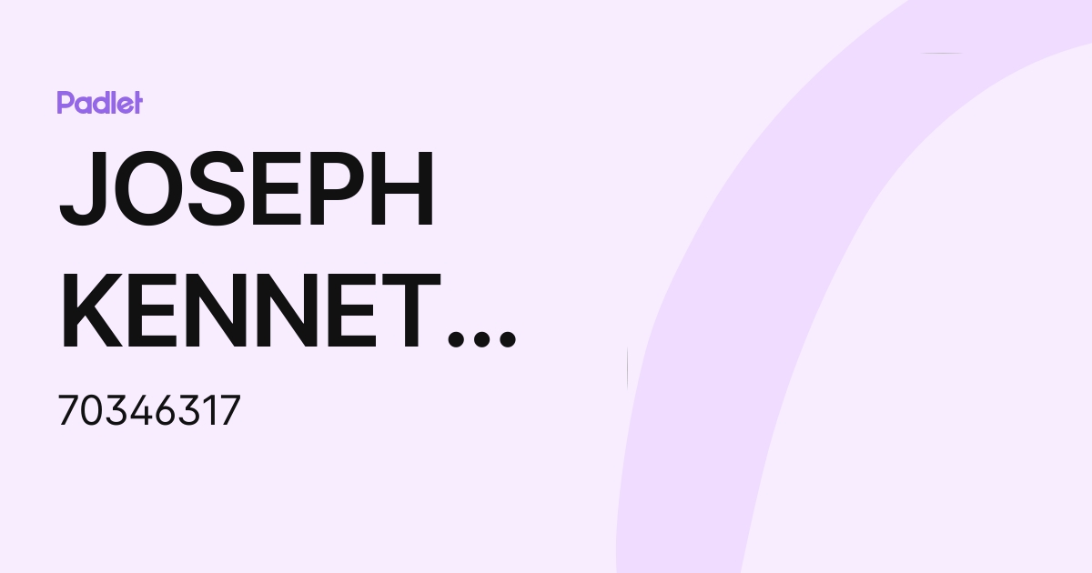 JOSEPH KENNET ZAVALA VASQUEZ (70346317) profile | Padlet