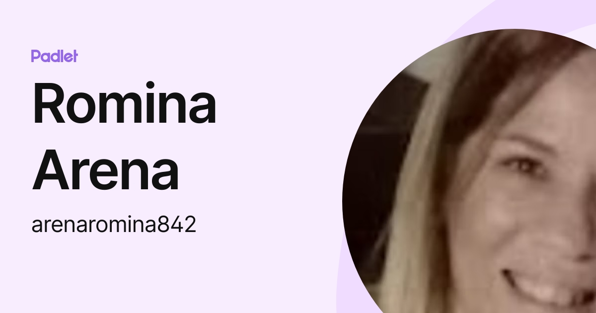 Romina Arena (arenaromina842) profile | Padlet
