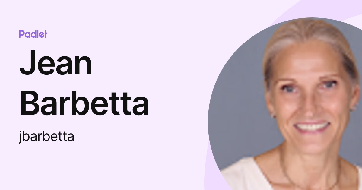 Jean Barbetta (jbarbetta) profile | Padlet