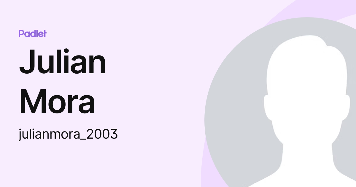 Julian Mora (julianmora_2003) profile | Padlet