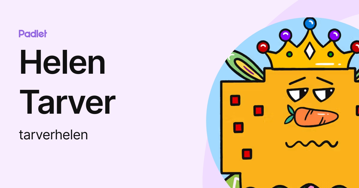 Helen Tarver (tarverhelen) profile | Padlet