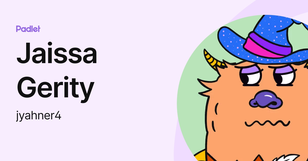Jaissa Gerity (jgerity2) profile | Padlet