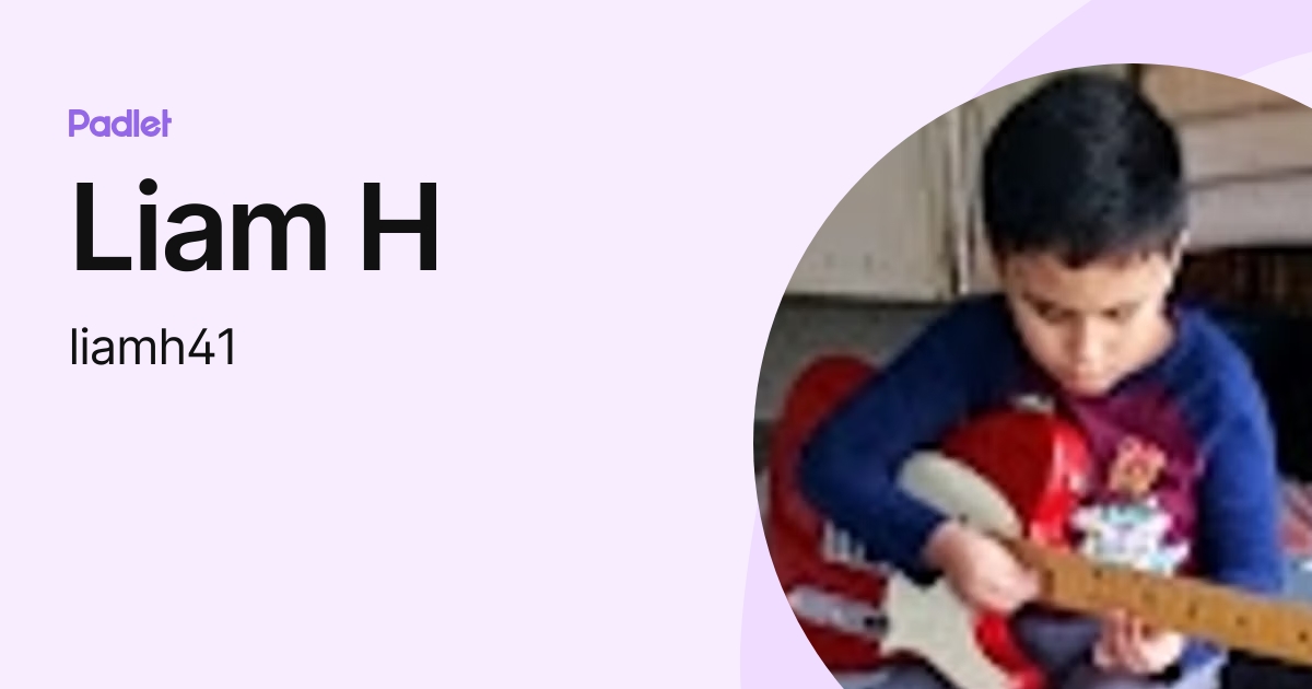 Liam H (liamh41) profile | Padlet