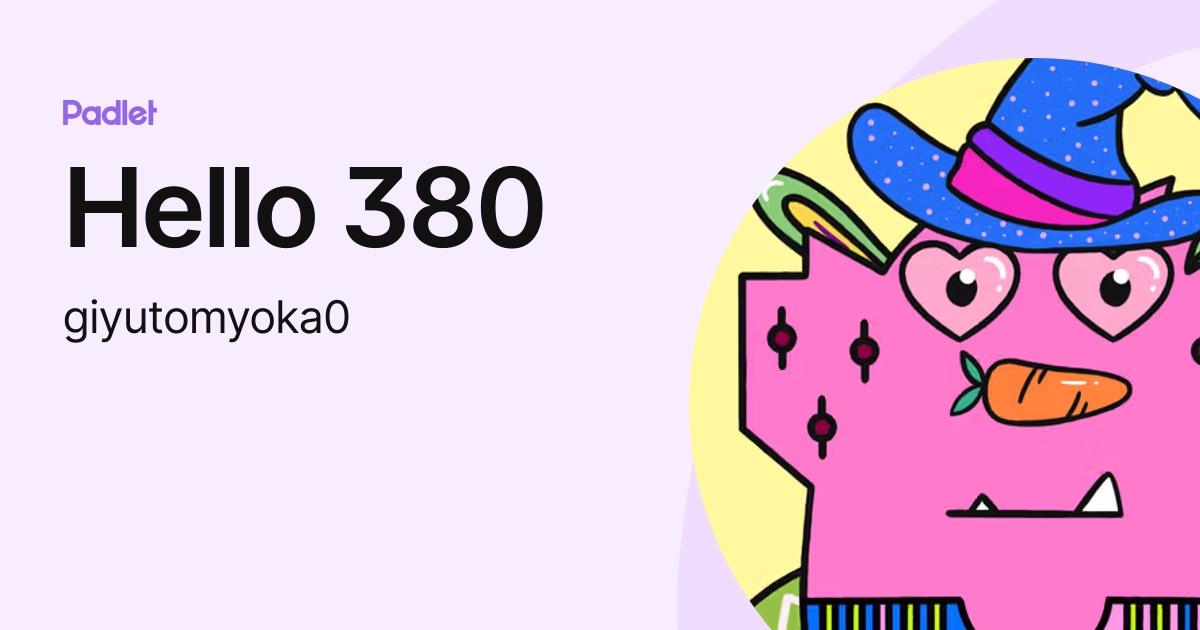 Hello 380 (giyutomyoka0) profile | Padlet