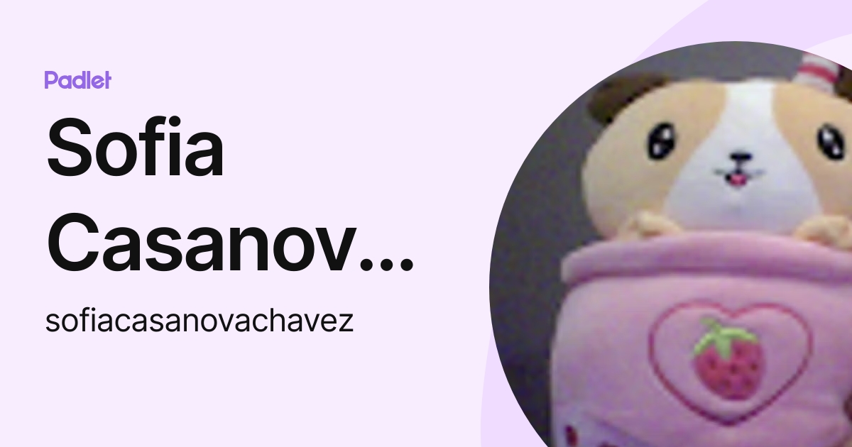 Sofia Casanova-Chavez (sofiacasanovachavez) profile | Padlet