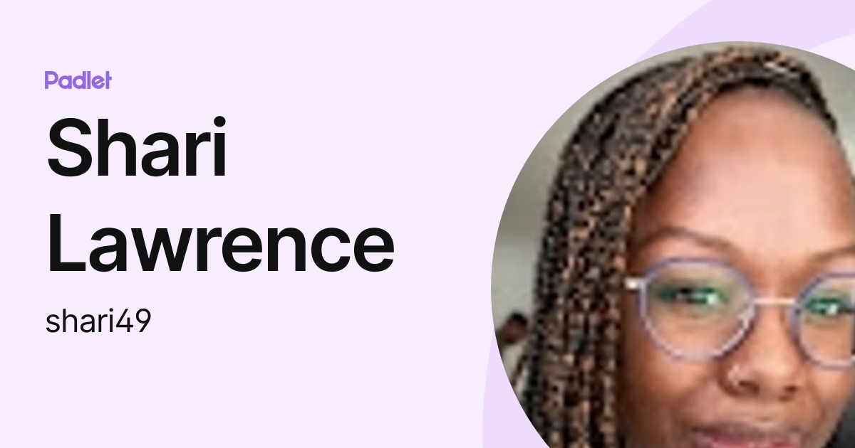 Shari Lawrence (shari49) profile | Padlet