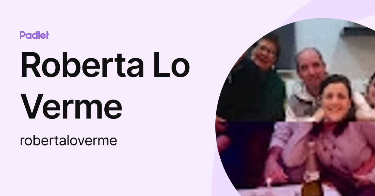 Roberta Lo Verme (robertaloverme) profile | Padlet