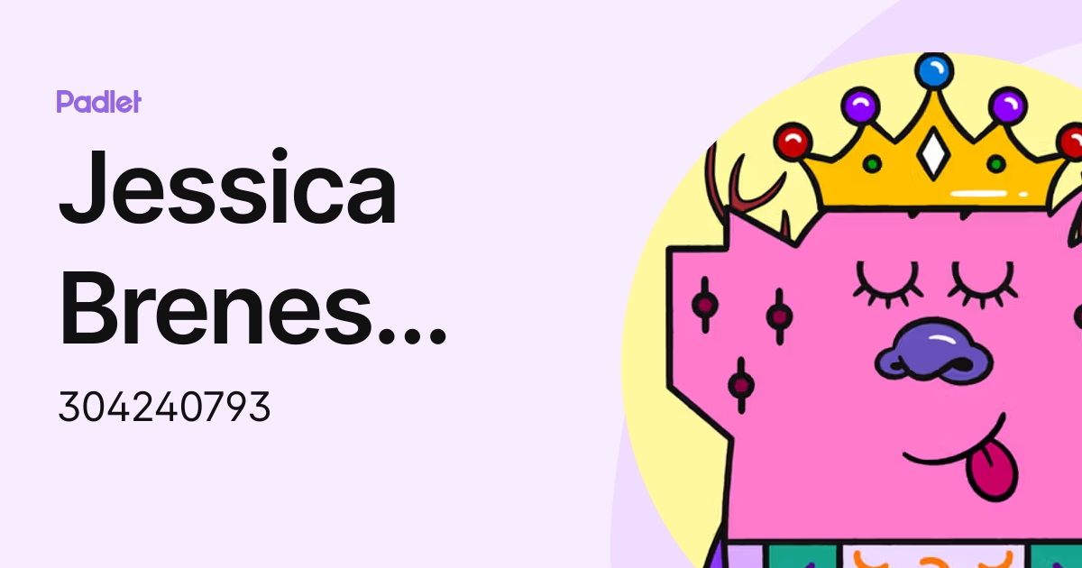 Jessica Brenes Solano (304240793) profile | Padlet