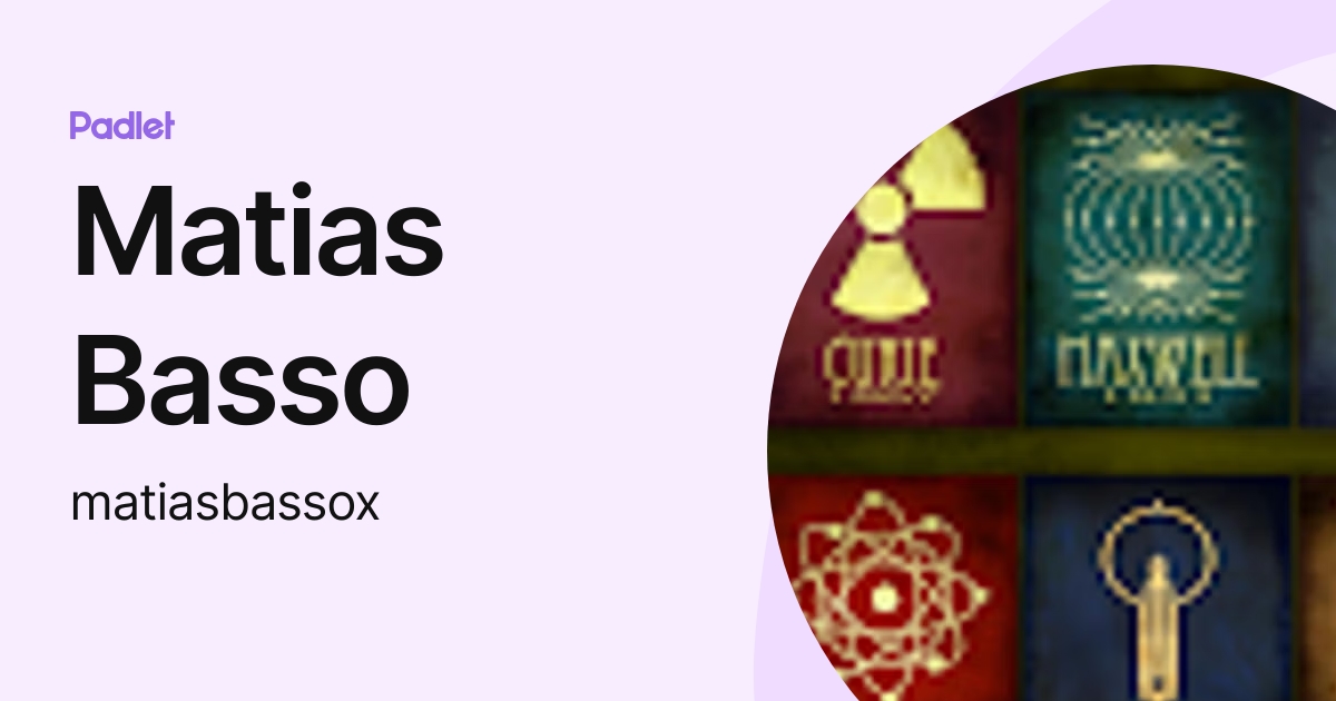 Matias Basso (matiasbassox) profile | Padlet