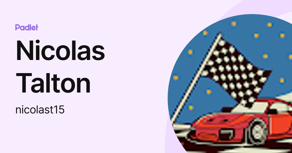 Nicolas Talton (nicolast15) profile | Padlet