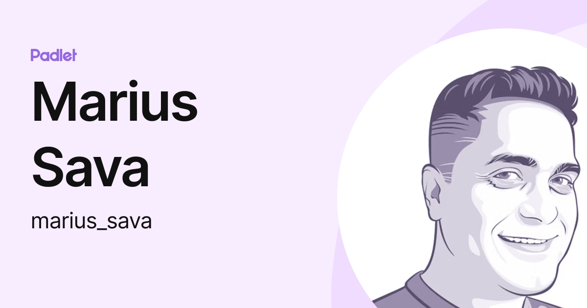 Marius Sava (marius_sava) profile | Padlet