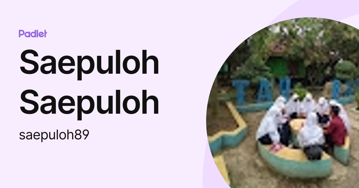 Saepuloh Saepuloh (saepuloh89) profile | Padlet