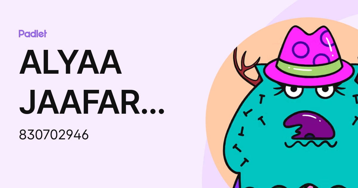 ALYAA JAAFAR ALI ALI ALMUKHODHER (830702946) profile | Padlet