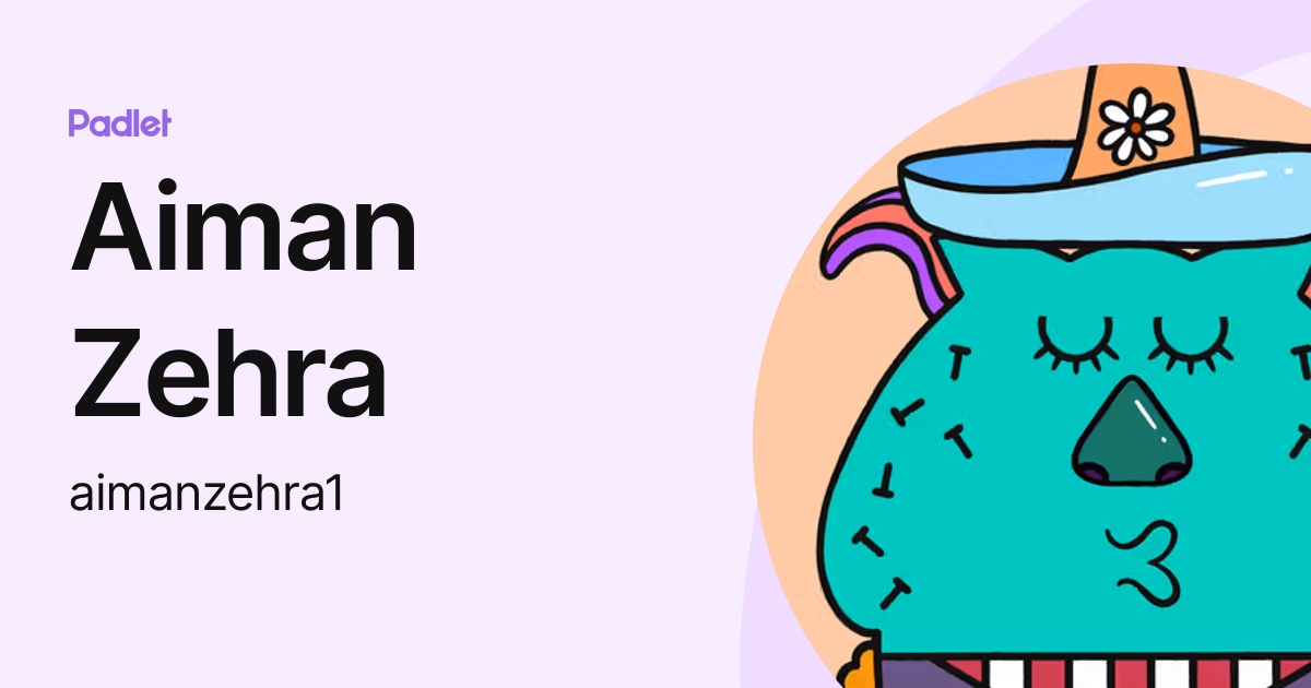 Aiman Zehra (aimanzehra1) profile | Padlet