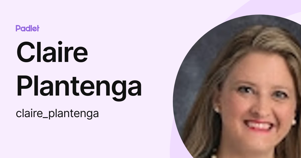 Claire Plantenga (claire_plantenga) profile | Padlet