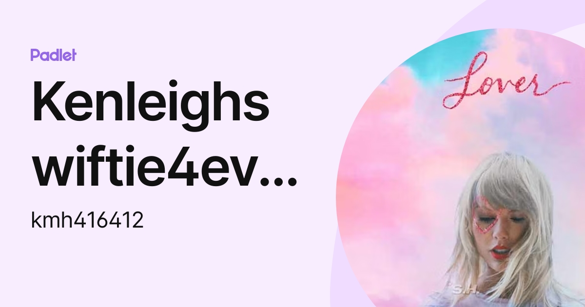 Kenleigh Horton (kmh416412) profile | Padlet