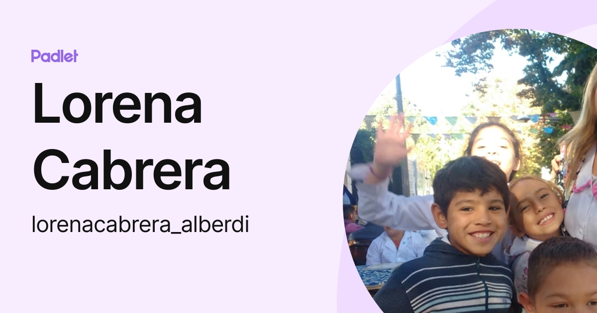 Lorena Cabrera (lorenacabrera_alberdi) profile | Padlet