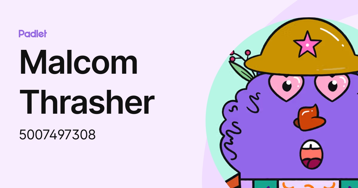 Malcom Thrasher (5007497308) profile | Padlet