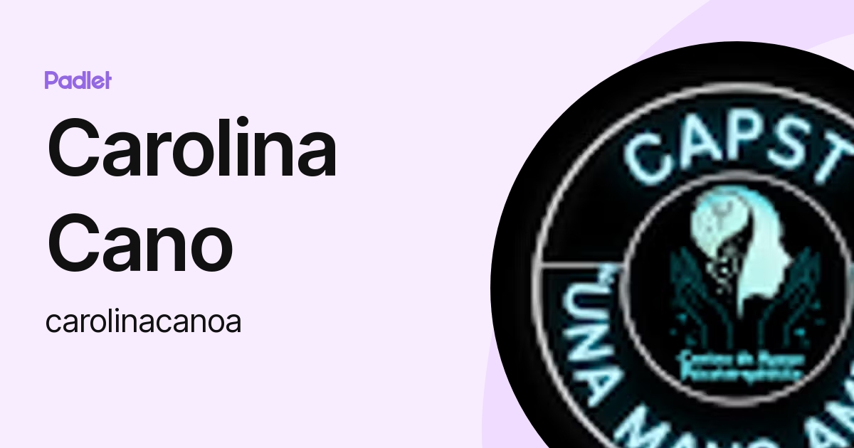 Carolina Cano (carolinacanoa) profile | Padlet
