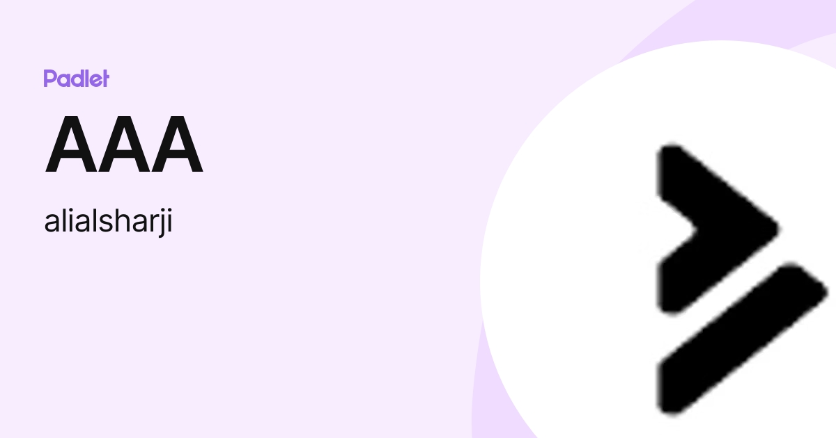 AAA (alialsharji) profile | Padlet