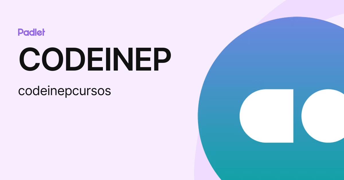CODEINEP (codeinepcursos) perfil | Padlet