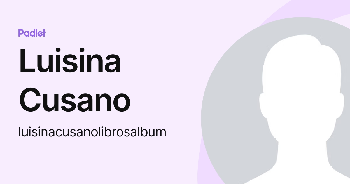 Luisina Cusano Monica Kulin (luisinacusano_MonicaKulin) profile | Padlet