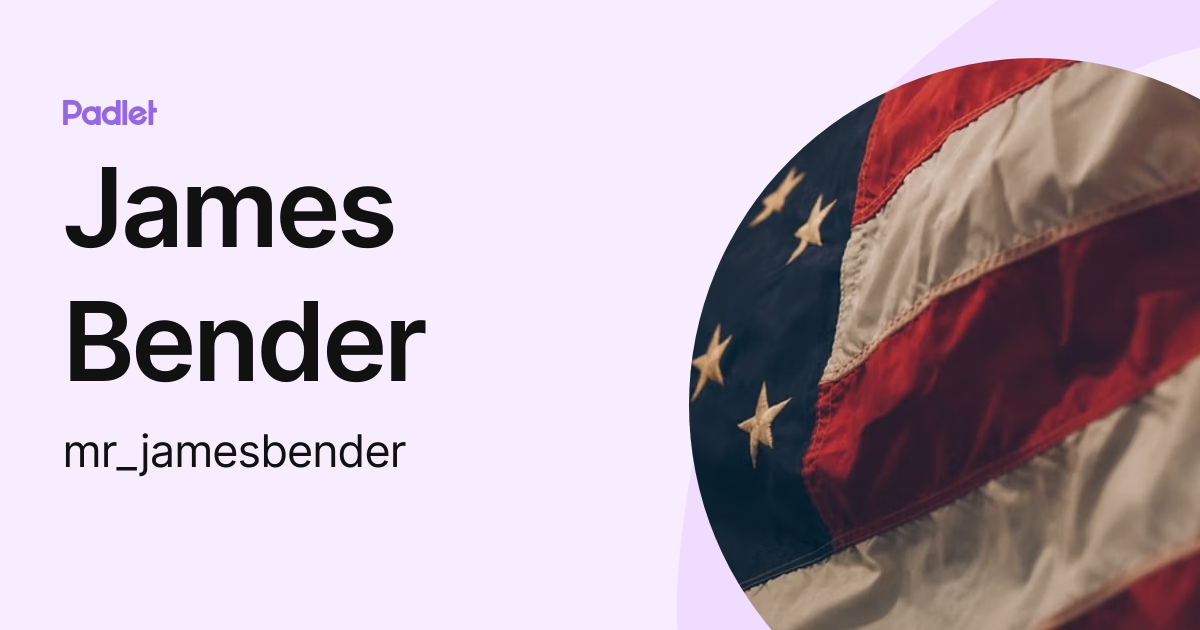 James Bender (mr_jamesbender) profile | Padlet