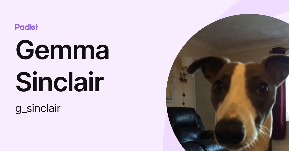 Gemma Sinclair (g_sinclair) profile | Padlet