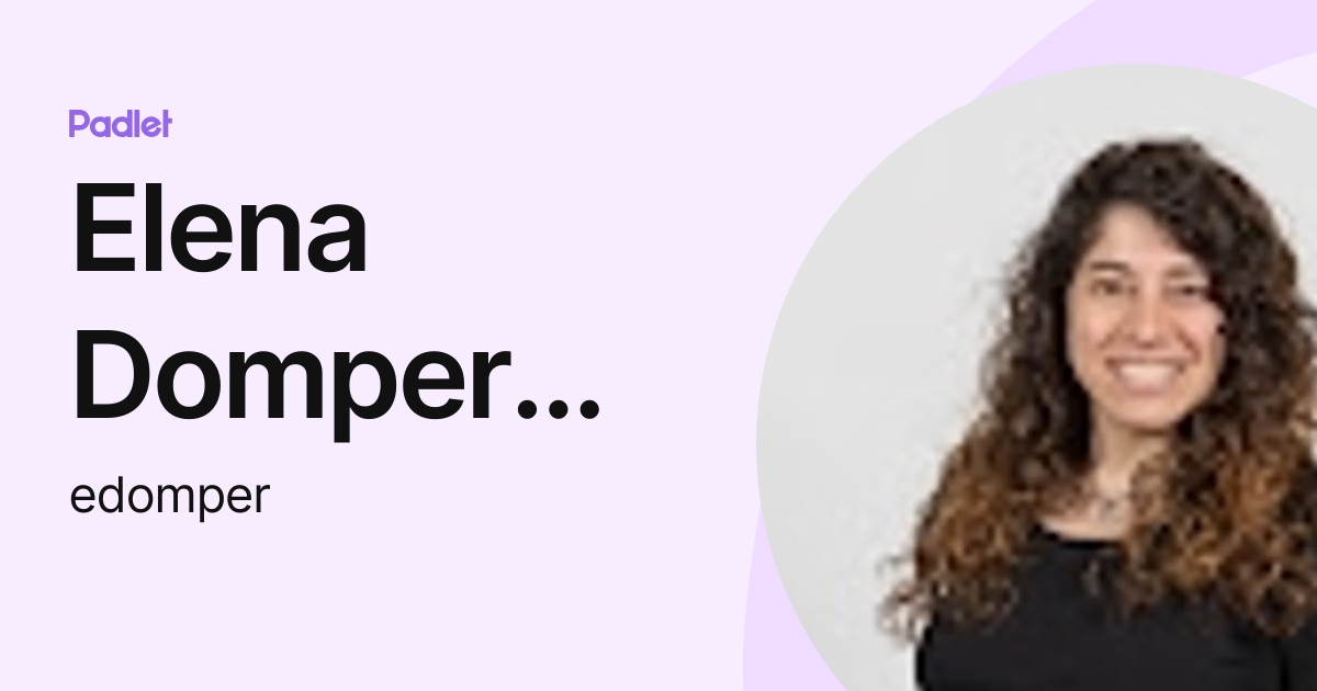 Elena Domper Buil (edomper) profile | Padlet