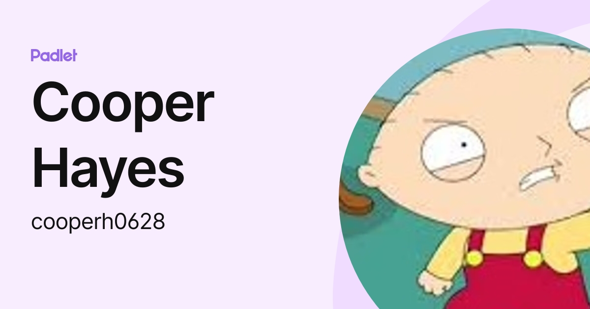 Cooper Hayes (cooperh0628) profile | Padlet