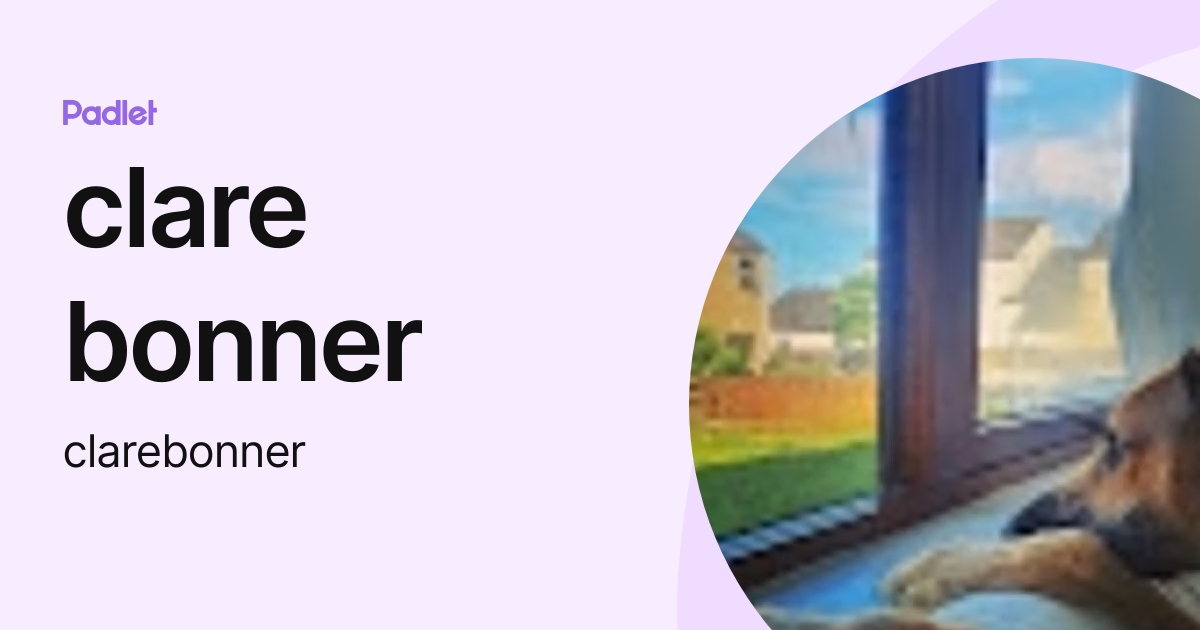 clare bonner (clarebonner) profile | Padlet