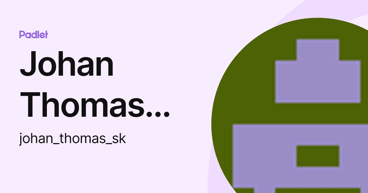 Johan Thomas Skou de Neergaard 2u (johan_thomas_sk) profile | Padlet