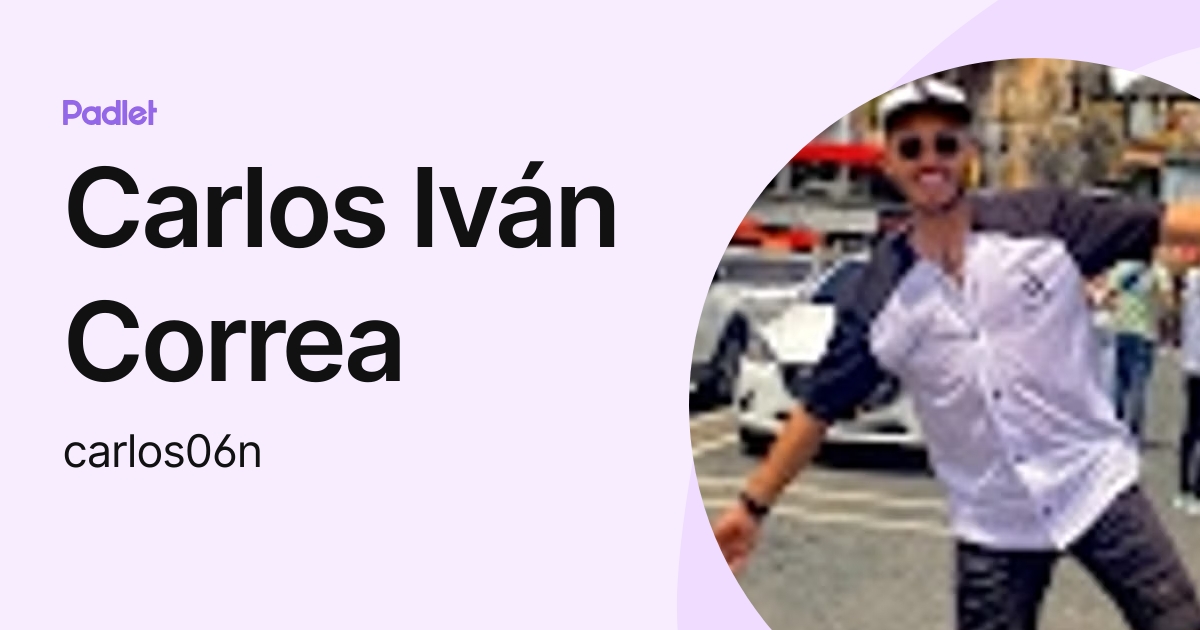 Carlos Iván Correa (carlos06n) profile | Padlet