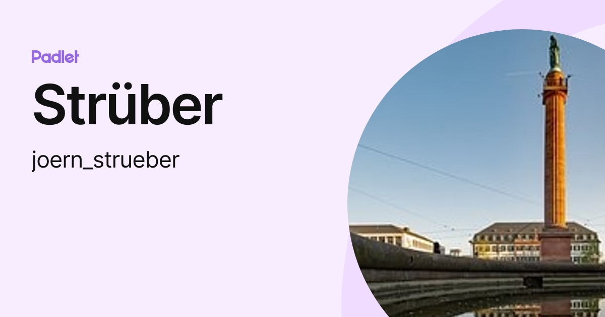 Strüber (joern_strueber) profile | Padlet