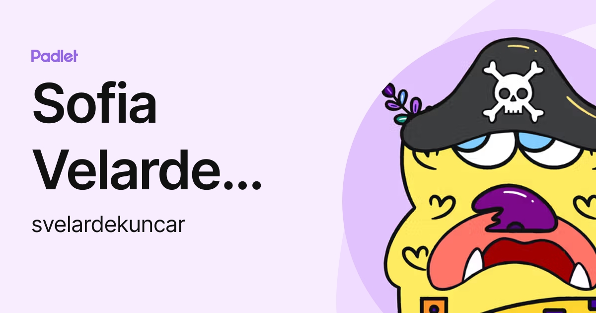 Sofia Velarde Kuncar (svelardekuncar) profile | Padlet