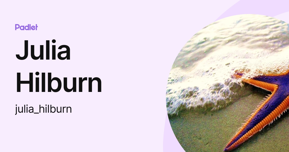 Julia Hilburn (julia_hilburn) profile | Padlet