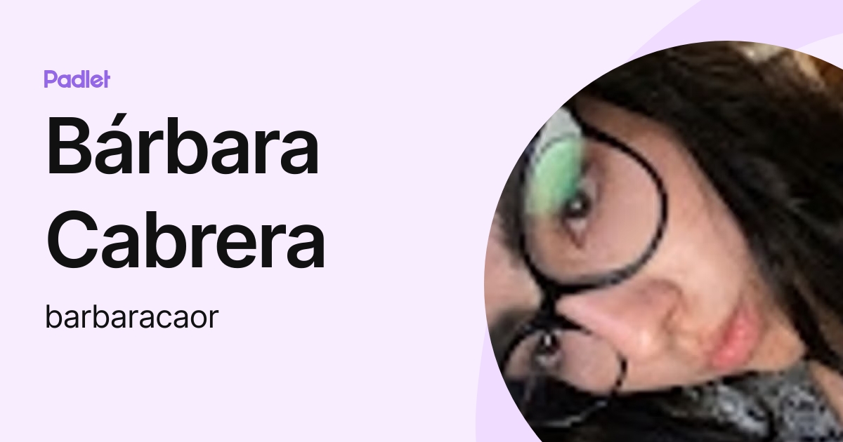 Bárbara Cabrera (barbaracaor) profile | Padlet