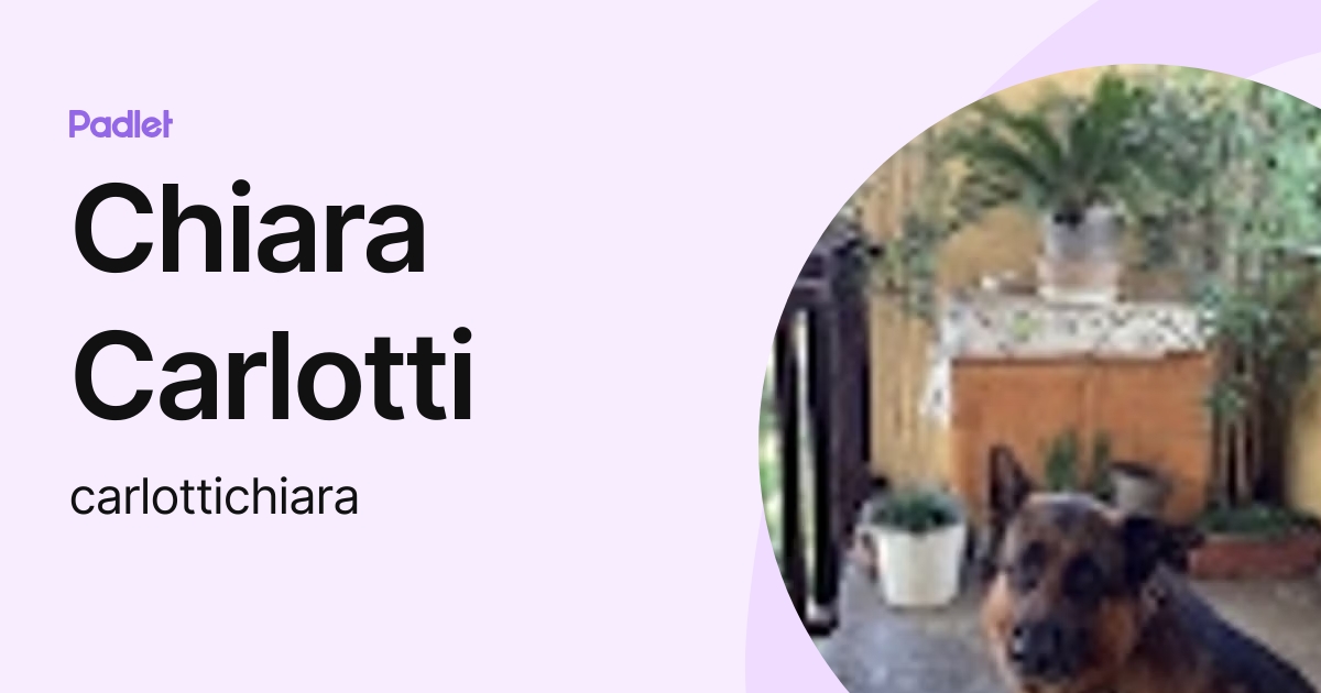 Chiara Carlotti (carlottichiara) profile | Padlet