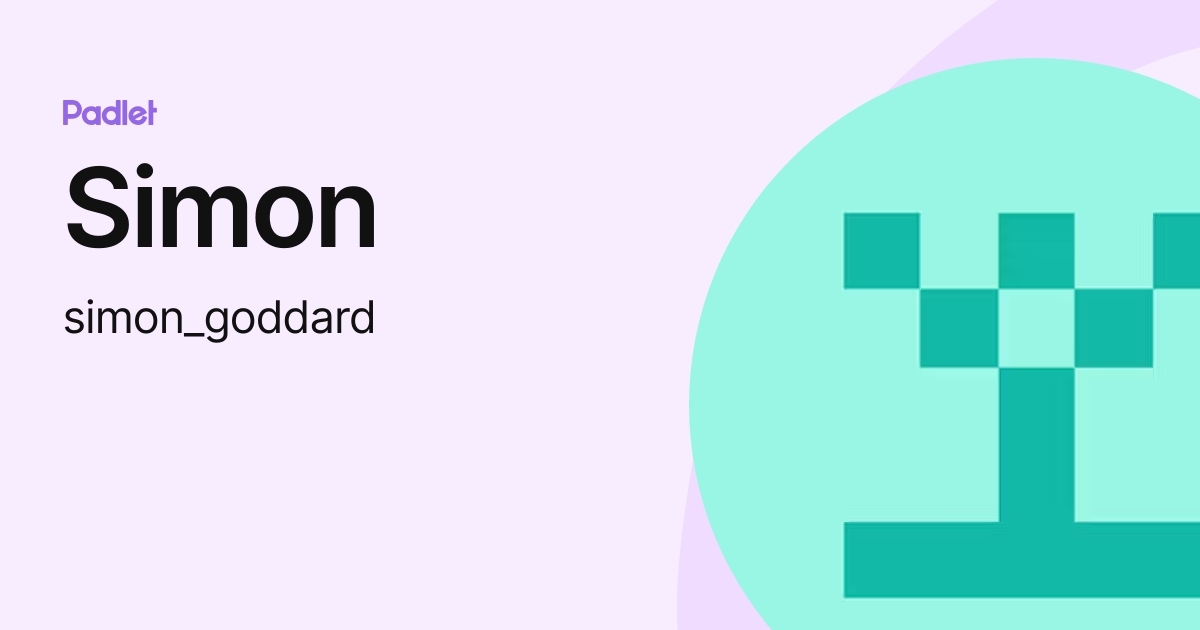 Simon (simon_goddard) profile | Padlet