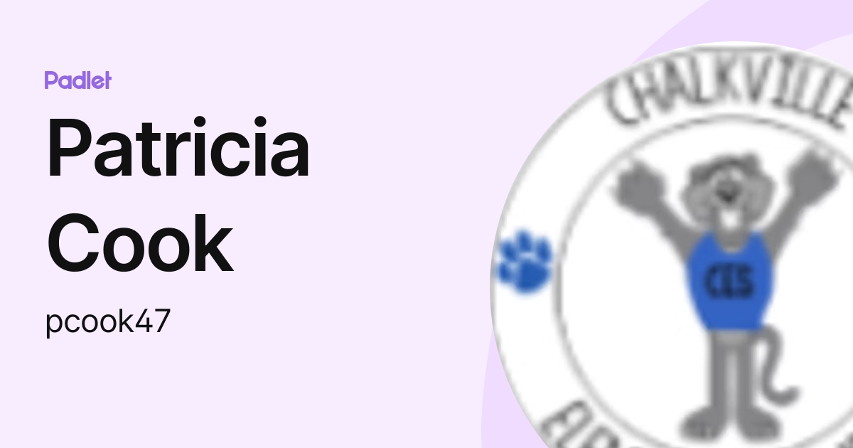 Patricia Cook (pcook47) profile | Padlet
