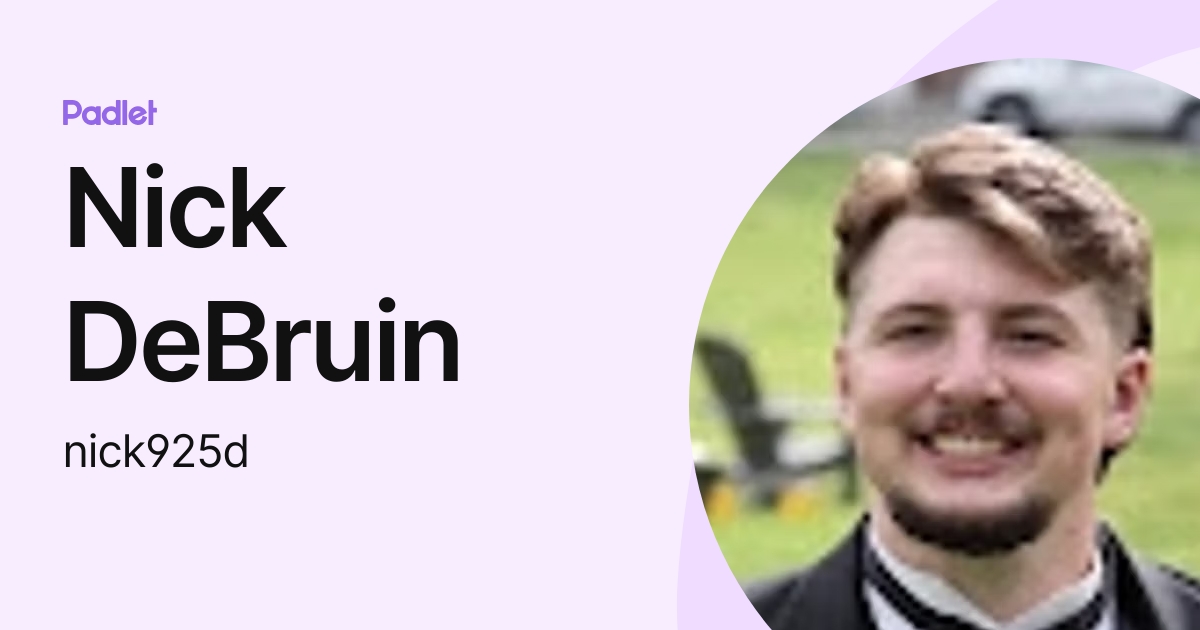 Nick DeBruin (nick925d) profile | Padlet