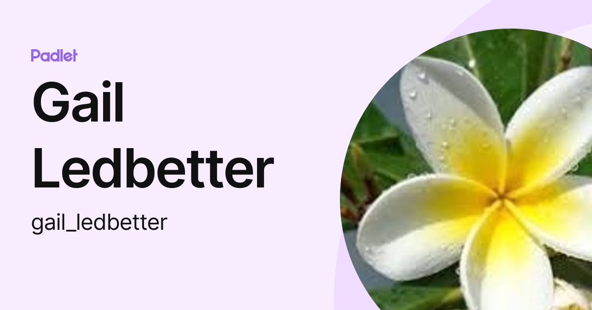 Gail Ledbetter (gail_ledbetter) profile | Padlet