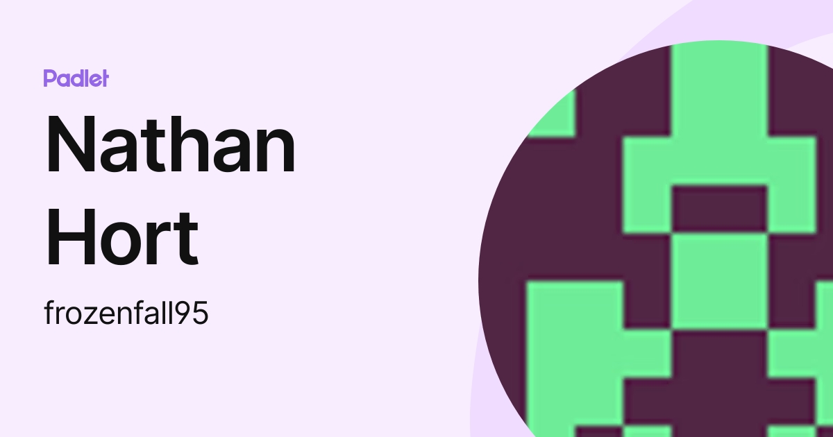 Nathan Hort (frozenfall95) profile | Padlet