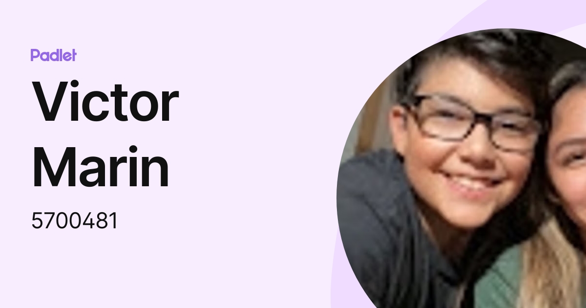 Victor Marin (5700481) profile | Padlet