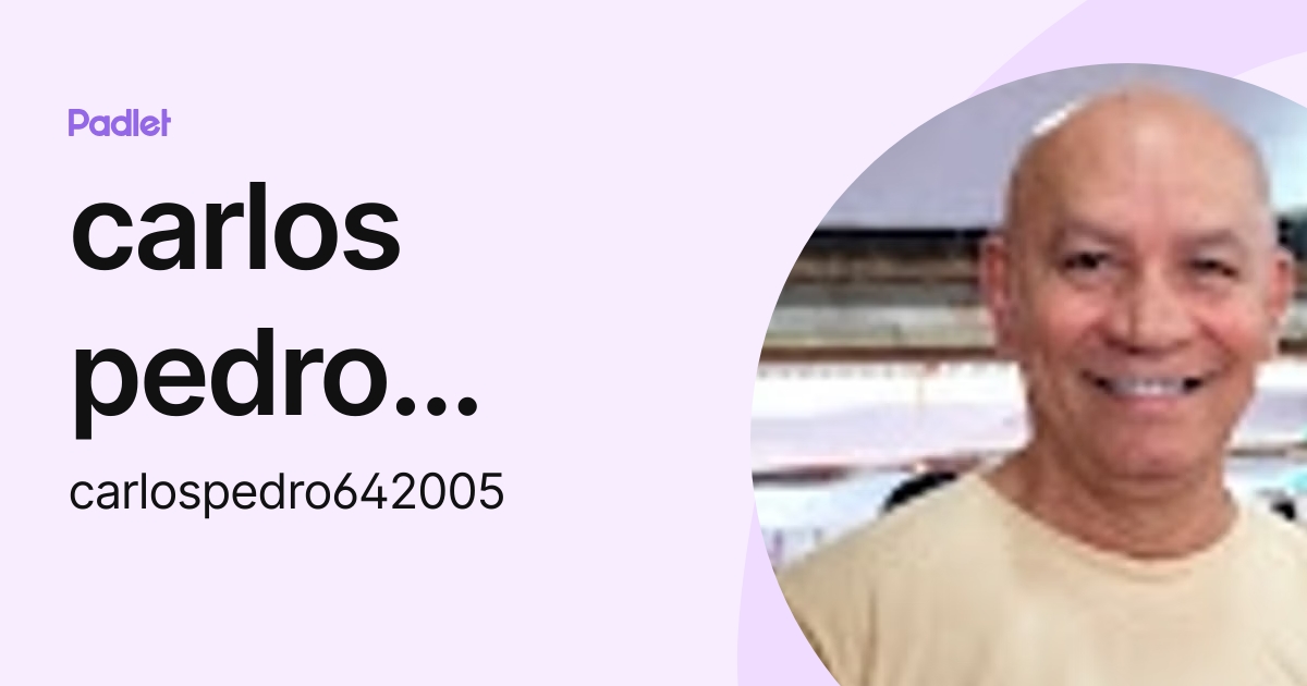 carlos pedro souza (carlospedro642005) profile | Padlet