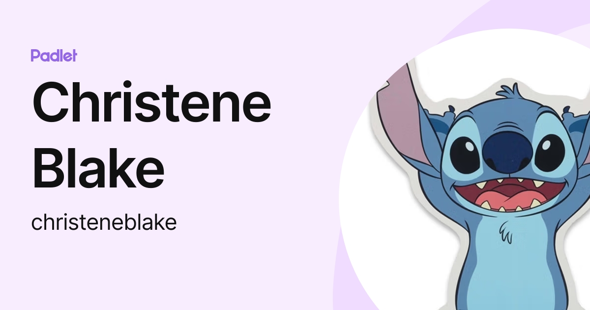 Christene Blake (christeneblake) profile | Padlet