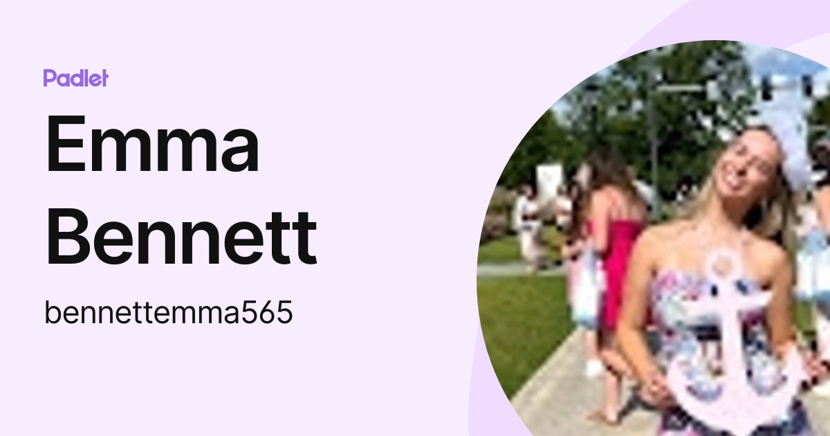 Emma Bennett (bennettemma565) profile | Padlet