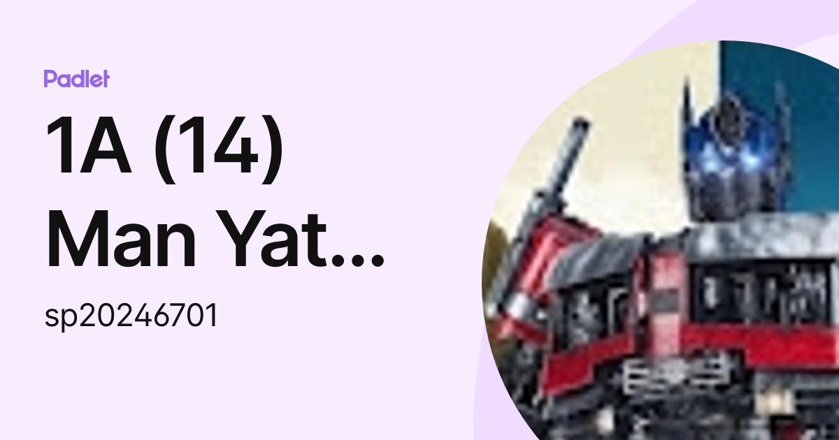 1A (14) Man Yat Hei (sp20246701) profile | Padlet