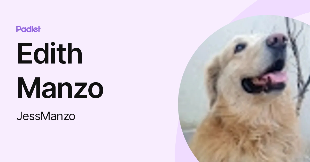 Edith Manzo (JessManzo) profile | Padlet